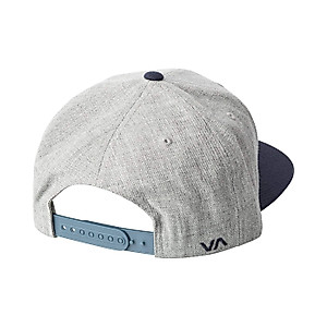 RVCA Men's Adjustable Snapback Hat, Grey Heather/Na, OS