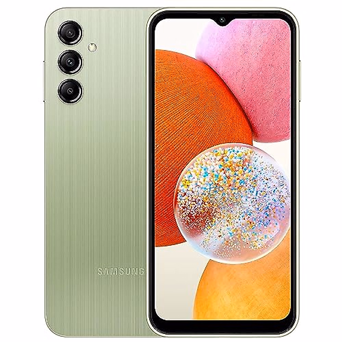 SAMSUNG Galaxy A14 4G LTE (128GB + 4GB) Unlocked Worldwide (Only T-Mobile/Mint/Metro USA Market) 6.6" 50MP Triple Camera + (15W Wall Charger) (Green (SM-A145M/DS))