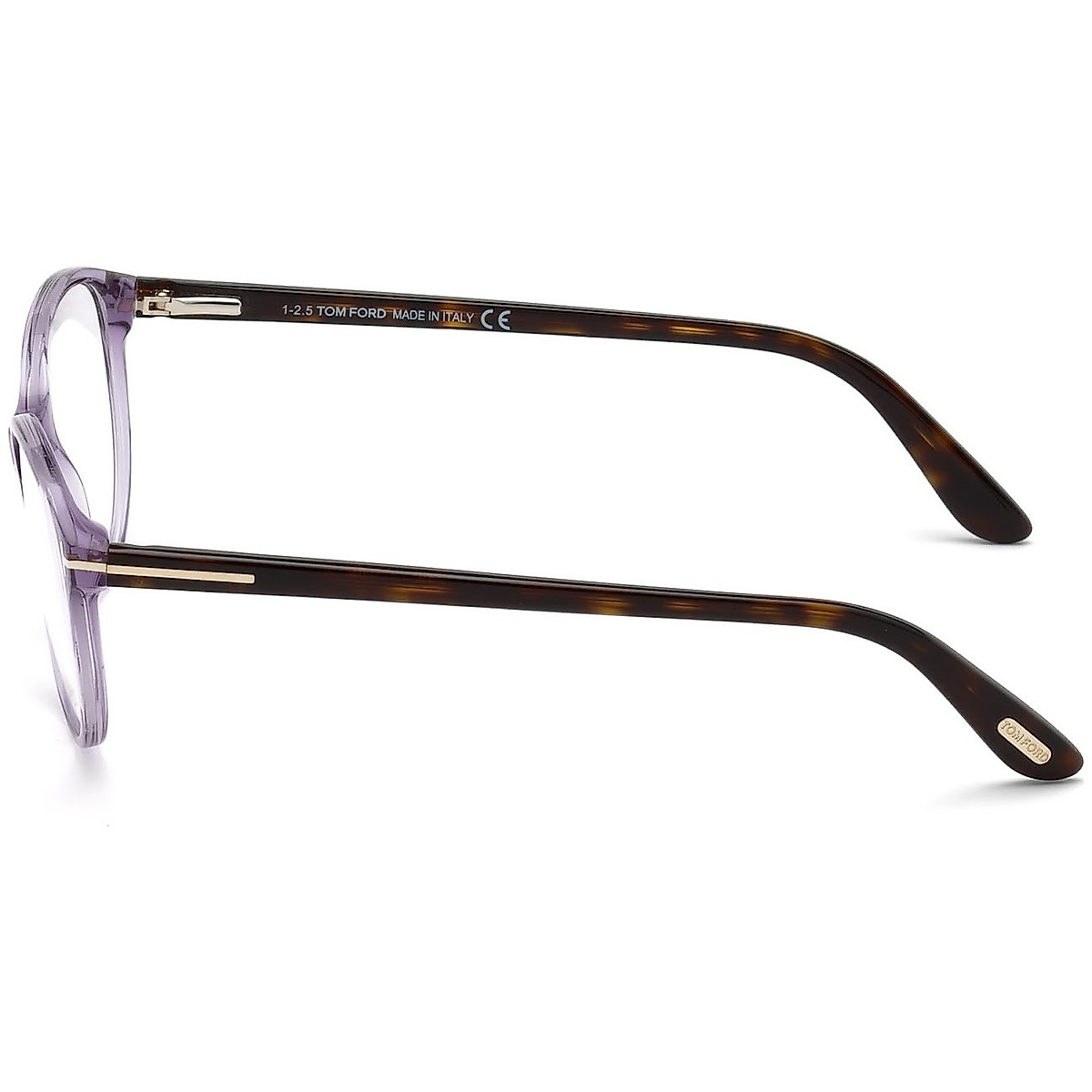 Tom Ford - FT 5403, Round, ACETATE/SILVER, women, LILAC (078 A), 54/15/140