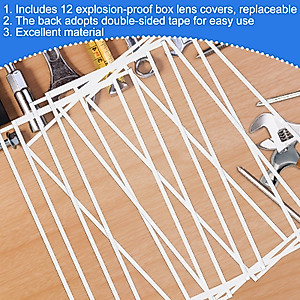 24 Pack Abrasive Blasting Cabinet Lens Cover - Clear Polyester Film Sandblast Cabinet Inner Len Protector Adhesive Standard Sand Blast Film for Abrasive Window Blasting Cabinet Replacement 23'' x 11''
