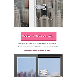 QWEQWE Sliding Door Lock for Child Safety - Baby Proof Doors & Closets. Childproof Your Home with No Screws or Drills,Child Safety Window Stopper(Set of 2, White)