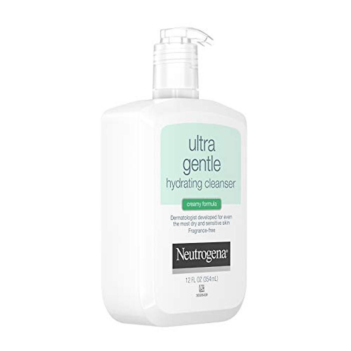 Neutrogena Ultra Gentle Hydrating Daily Facial Cleanser for Sensitive Skin, Acne, Eczema & Rosacea, Oil-Free, Soap-Free, Hypoallergenic & Non-Comedogenic Creamy Face Wash, 12 fl. oz