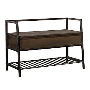 Sauder North Avenue Storage Bench, Charter Oak finish