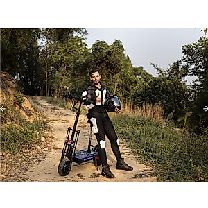 Electric Scooter for Adults,60MPH & 65 Miles Range,Total Power 6000W,60V Dual Drive,Foldable Off-Road Electric Scooter Adults with Removable Seat,(60V38AH 65 Miles Range)