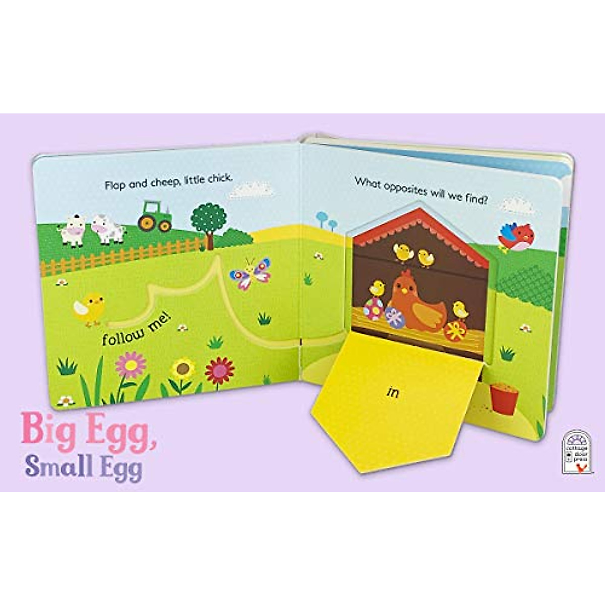 Big Egg, Small Egg - Lift-a-Flap Board Book, Gifts for Easter Baskets or Stuffers Ages 1-4