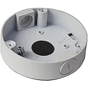 Kenuco Junction Box/Mounting Base hik-Compatible Turret Camera DS-2CD23x2 Size | 130MM X 32MM | BOX03 (White 10PK)
