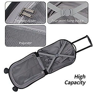 GinzaTravel Children's Fashion Suitcase 18 Inch Children's Fun Series No. 4 (Twin Series) (Sunshine Boy, 18")