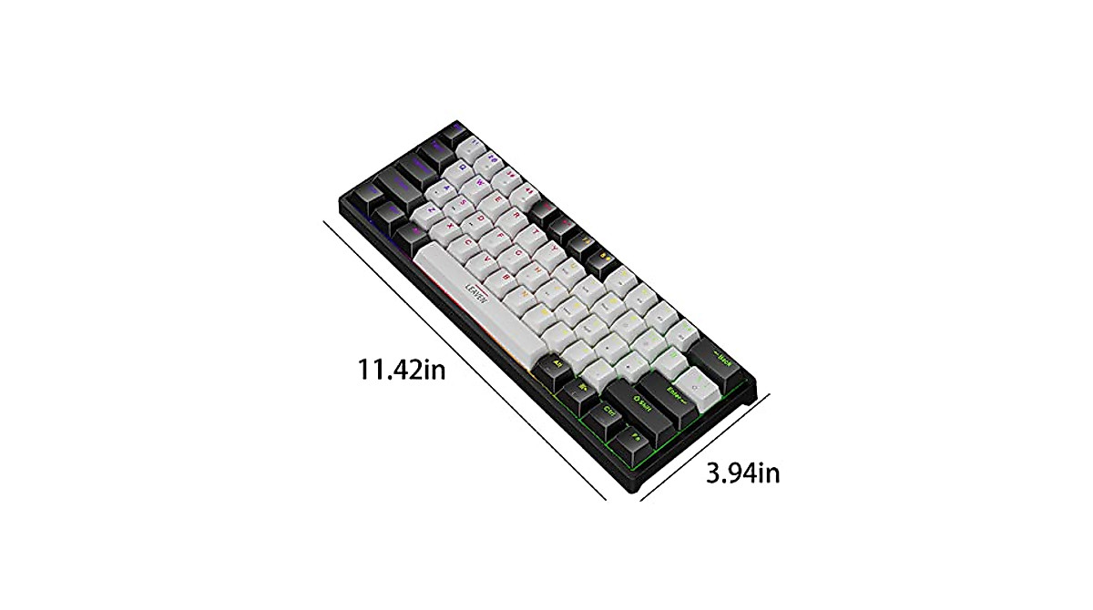 Buy 60% Wireless Mechanical Gaming Keyboard - Compact RGB Light Up Keyboard