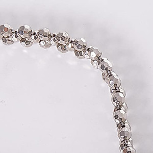 Grandxii Tote Bag with Tassel Beads shoulder Bag Chic Evening party Handmade for Women Girl Silver