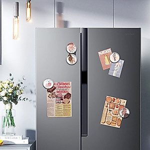 12Pcs Glass Refrigerator Magnets, Strong Magnetic Fridge Magnets, Line Drawing Crystal Fridge Magnets Decorative for Kitchen, School, Office Whiteboard, Cabinet and Dishwasher