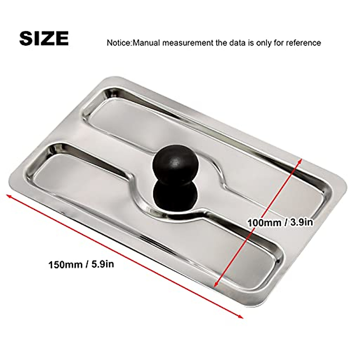 UOIENRT Toaster Dust Cover, Stainless Toaster Appliance Top Cover, Steel Electric Bread Maker Upper Cover for Bread Machine