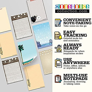 Stonehouse Collection Four Funny Notepad Assorted Pack - Great Gift Set - 4.25 x 5.5in - 50 Sheets Per Pad