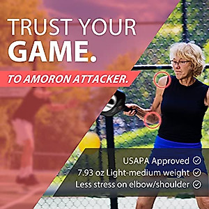 Pickleball Paddles, Pickleball Set, USAPA Approved Multilayer Fiberglass and Carbon Face, 25% Thicker Polypropylene Core Pickleball Rackets Set, Lightweight Pickleball Paddles Set of 2 &4 Balls & Bag