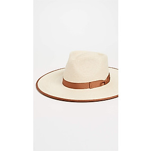 Brixton womens Jo Straw Rancher Fedora, Natural, Medium US
