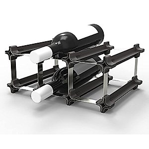 Nook 6 Bottle Modular Wine Rack - Easy 2 Step Assembly