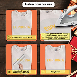 24 Sheets 624 pcs Iron on Letters, Heat Transfer Iron-On Letters for Clothing, T-Shirts and Their Fabrics Printing DIY Craft, Includes Gold, Blue, Black, White