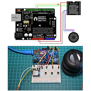 Anmbest 5PCS YX5200 DFPlayer Mini MP3 Player Module MP3 Voice Decode Board Supporting TF Card U-Disk IO/Serial Port/AD for Arduino
