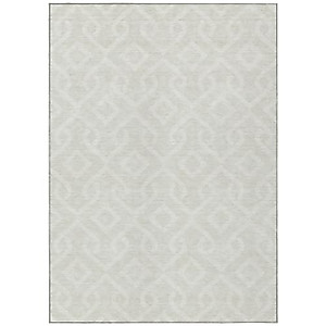 Addison Rugs Chantille ACN621 Ivory 9' x 12' Indoor Outdoor Area Rug, Easy Clean, Machine Washable, Non Shedding, Bedroom, Living Room, Dining Room, Kitchen, Patio Rug