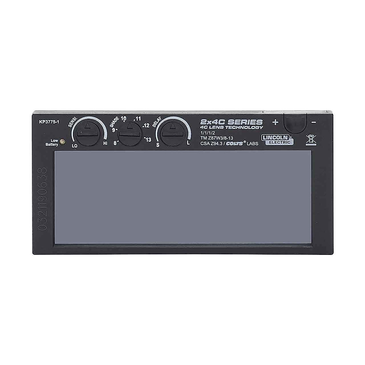 LINCOLN ELECTRIC 2x4 C-Series Auto-Darkening Welding Lens Variable Shade 8-13 KP3775-1