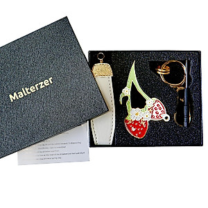 MALTERZER Keychain Safety for Women Self Defense Strawberry Key Chain Accessories Set (Strawberry keychain set 1)