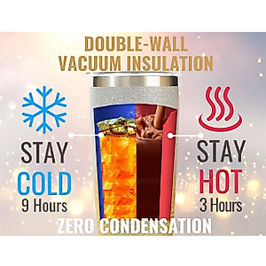 Onebttl Boss Gifts for Women, Thanks for Being An Awesome Boss, Appreciation Thank You Gifts for Boss Lady, Managers, Supervisors, Team Leaders, Wine Tumbler 20Oz, Glitter Gold & Silver