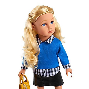 Journey Girls 18-Inch Meredith Hand Painted Doll with Blonde Hair and Blue Eyes, Kids Toys for Ages 6 Up by Just Play