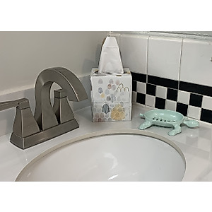 Urban Garage Market UGM Heavy Duty Cast Iron Turtle Soap Dish Holder - Seafoam Green Tortoise Shape - Kitchen Bathroom Laundry Soap Tray - Decorative & Hygienic Soap Container