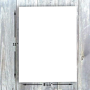 Hamilco Cream Colored Cardstock Thick Paper - 8 1/2 x 11" Heavy Weight 100 lb Cover Card Stock for Printer - 50 Pack