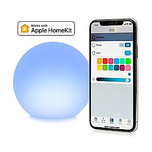Eve Flare - Apple HomeKit Smart Home Portable LED Lamp, IP65 Water Resistant, Wireless Charging