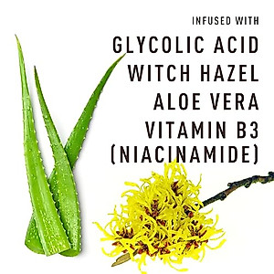 Bevel 10% Glycolic Acid Toner Pads for Face, Helps Remove Dead Skin Cells and Reduce Ingrown Hairs for Even Skin Tone and Texture, 45 Count (Packaging May Vary)