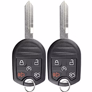 KeylessOption Keyless Entry Remote Control Fob Uncut Blank Ignition Car Key Remote Start for CWTWB1U793 (Pack of 2)