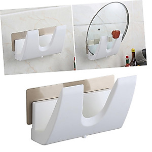 TIDTALEO Shelf storage rack pan cover rack sucker lid rack pot lid organizer wall mount pot lid holder shelf suction cup Storage
