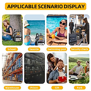 FARMARK Clear Backpack Heavy Duty, Transparent Backpack with Sturdy Strap for School/Travel/Work