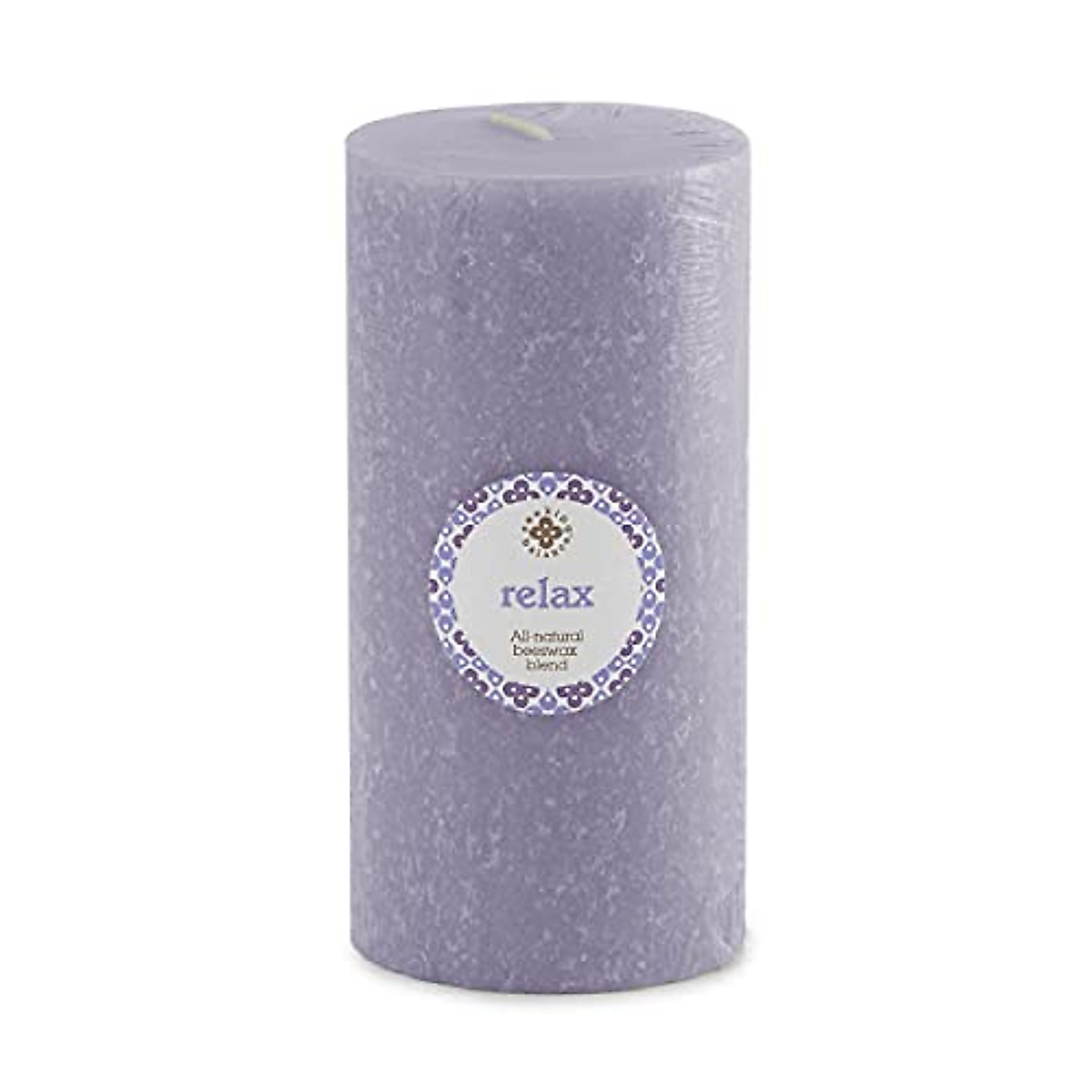 Root Candles Aromatherapy Candles Seeking Balance Beeswax Blend Timberline Pillar Scented Spa Candle, 3 x 6-Inch, Relax: Geranium Lavender