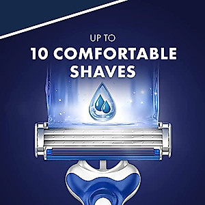 Gillette Sensor3 Comfort Disposable Razors for Men, 8 Count, Lubrastrip Glides Easily Over Your Skin