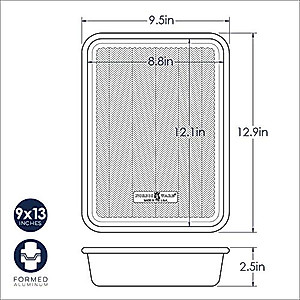 Nordic Ware Prism Baking 9 x 13 Pan, Natural