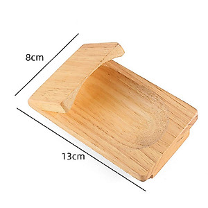 FRCOLOR Oyster Shucking Clamp, Wood Oyster Clamp Oyster Holder Opener Tools Oyster Opener ProtectiveTool for Seafood