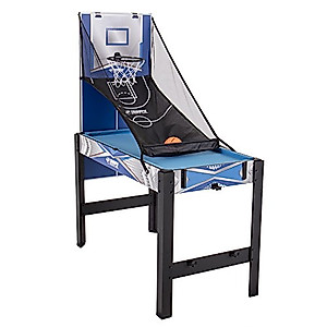 Triumph 13-in-1 Combo Game Table Includes Basketball, Table Tennis, Billiards, Push Hockey, Launch Football, Baseball, Tic-Tac-Toe, and Skee Bean Bag Toss