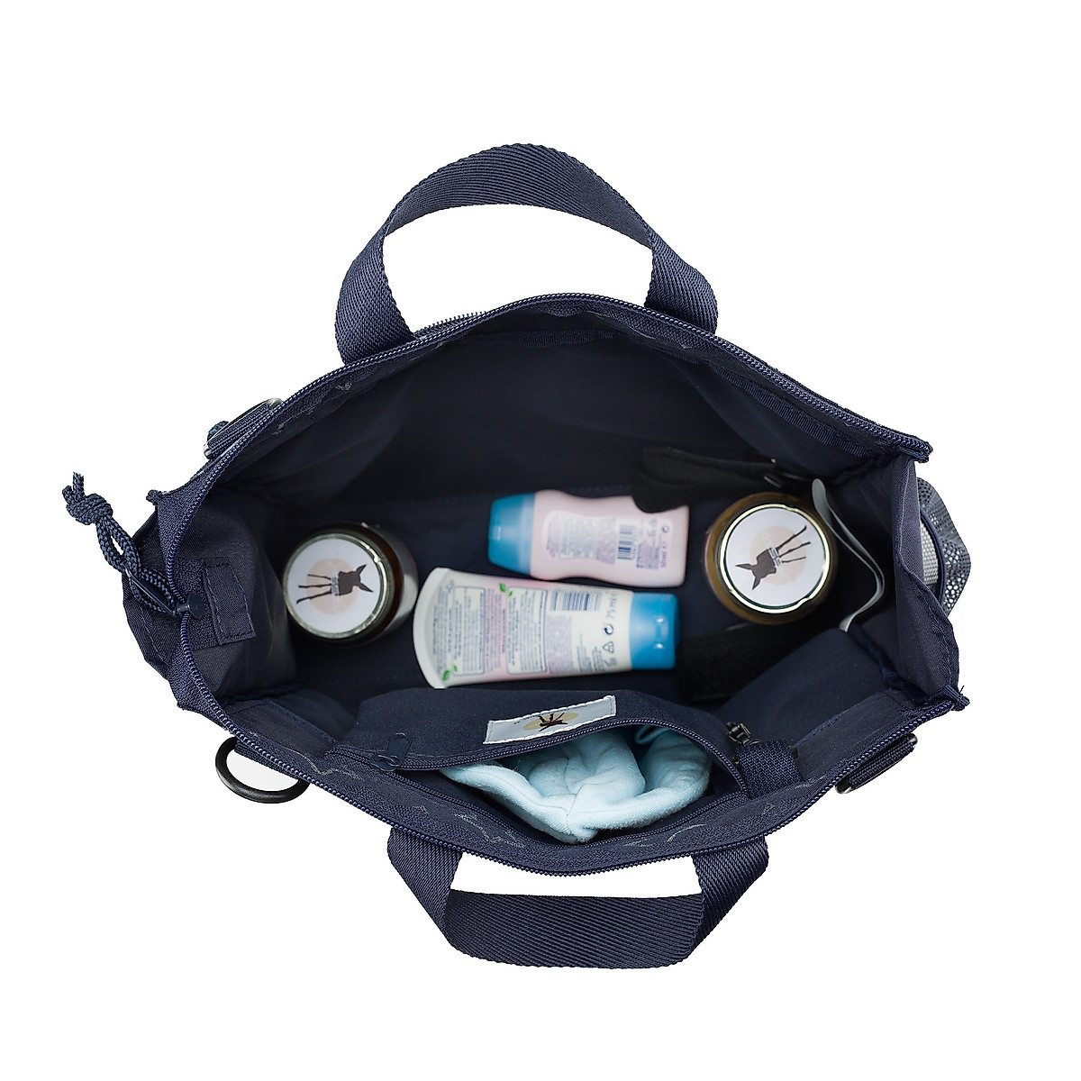 Lassig Casual Buggy Diaper Bag Reflective Star Black with Stroller Hooks