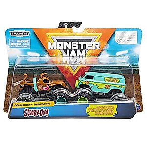 Monster Jam, Official Scooby Doo vs. Mysterty Machine Die-Cast Monster Trucks, 1:64 Scale, 2 Pack