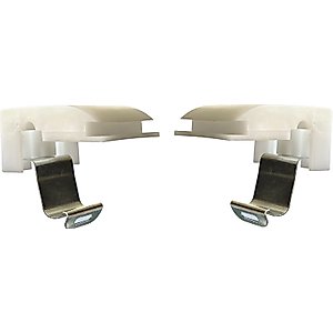 2pcs Mounting Bracket with Metal Clip for 1" (25mm) Iron Rail Cordless Blinds & Pleated Shades Cordless Blinds Headrail Holder Clip…