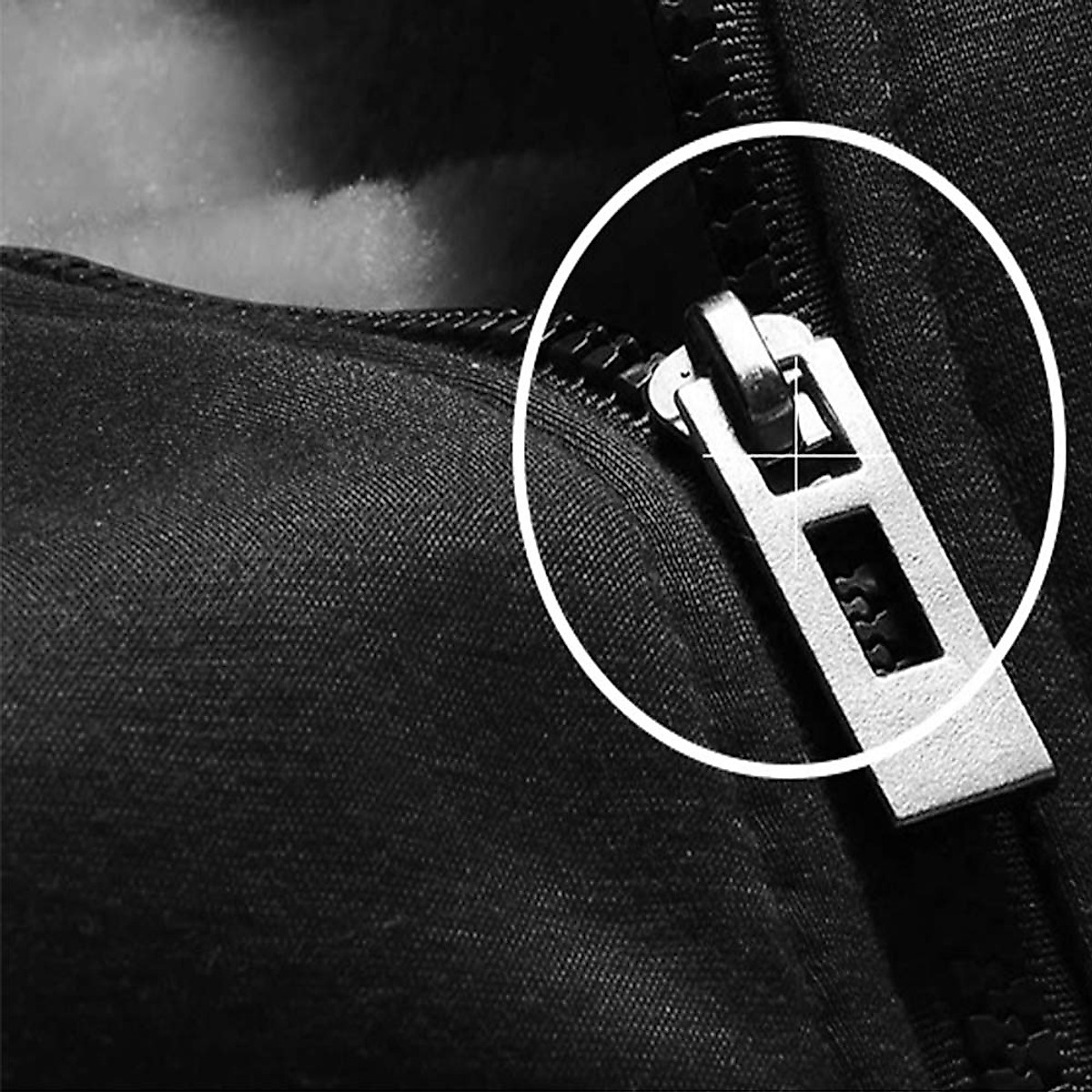 MACHLAB Men's Pullover Winter Workout Fleece Hoodie Jackets Full Zip Wool Warm Thick Coats Black#W11 2XL