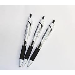 Uni-ball Jetstream Extra Fine Point Retractable Roller Ball Pens,-rubber Grip Type -0.5mm-black Ink-value Set of 3