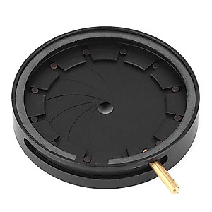 Walfront Microscope Adapter, SK23, Black Metal Diaphragm with Adjustable Aperture (1.5-23mm), Laboratory Microscope Accessory
