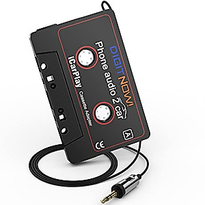 Kedok Car Cassette to Aux Adapter with 3.5MM Cable, Stereo Audio Tape Adapter for Car, Phone, iPod, MP3 Player, Laptop, Cassette Deck