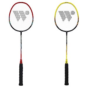 WISH FusionTec 917 – Badminton Racket and Case – Includes 1 Badminton Racket and 1 Badminton Bag – Excellent Badminton Grip – Great for Competitive Badminton Games, Yellow