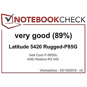 Dell Latitude Rugged 5420 Laptop | 14" 1920x1080 FHD | Core i5-8350U - 512GB SSD Hard Drive - 16GB RAM | 4 cores @ 3.6 GHz Win 11 Pro Black (Renewed)