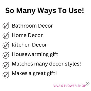 Wash Your Hands Mason Jar, Hand Painted and Distressed Mason Jar Decor, Pint 16 oz. Regular Mouth White Mason Jar, Artificial Flower Arrangement, Rustic Farmhouse Mason Jar Bathroom Decor for Shelf