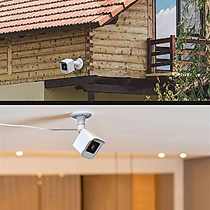 PEF Mount for All-New Wyze Cam V3 ONLY, Weatherproof Protective Cover and 360 Degree Adjustable Wall Mount Solid Housing for Wyze V3 Outdoor Indoor Smart Home Camera System (White, 3 Pack)