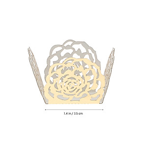 jojofuny 50pcs Cups Golden Wrappers Cake Wedding Baking Cup Wrapper Supplies Dessert Bake Paper Holdergolden Truffle Cuake Chocolate Artistic Muffin Party Shower Bridal Liners Candy